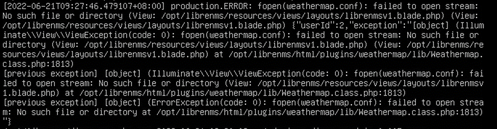 Weathermap error in LibreNMS - - Plugins - LibreNMS Community Weathermap error in LibreNMS - - Plugins - LibreNMS Community