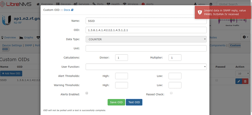 String value in Custom OID - Help - LibreNMS Community String value in Custom OID - Help - LibreNMS Community