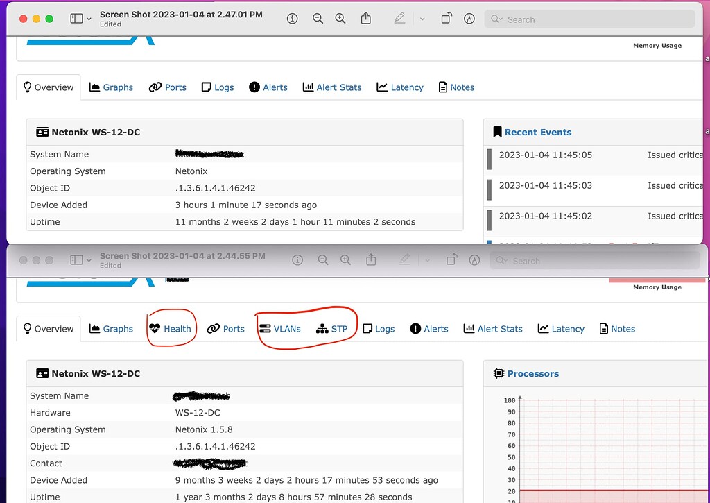 Health and other tabs missing in device report page - Help - LibreNMS Community