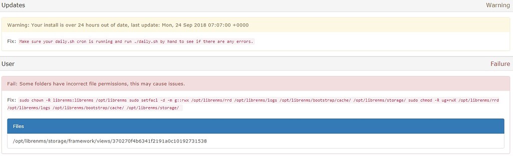Daily Validate Config Errors Help Librenms Community