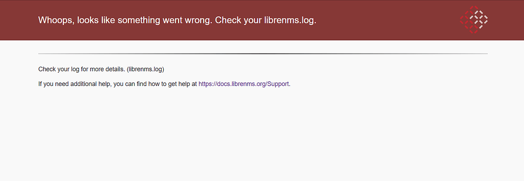 How to fix Whoops, looks like something went wrong - Help - LibreNMS Community