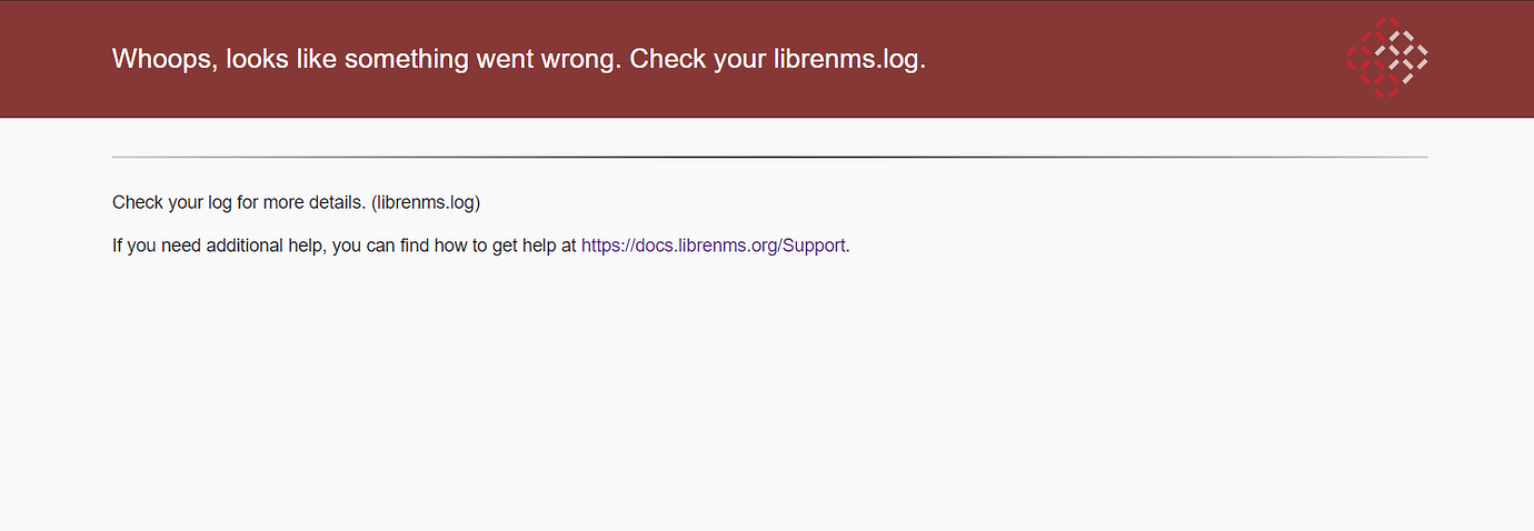 How to fix Whoops, looks like something went wrong - Help - LibreNMS ...