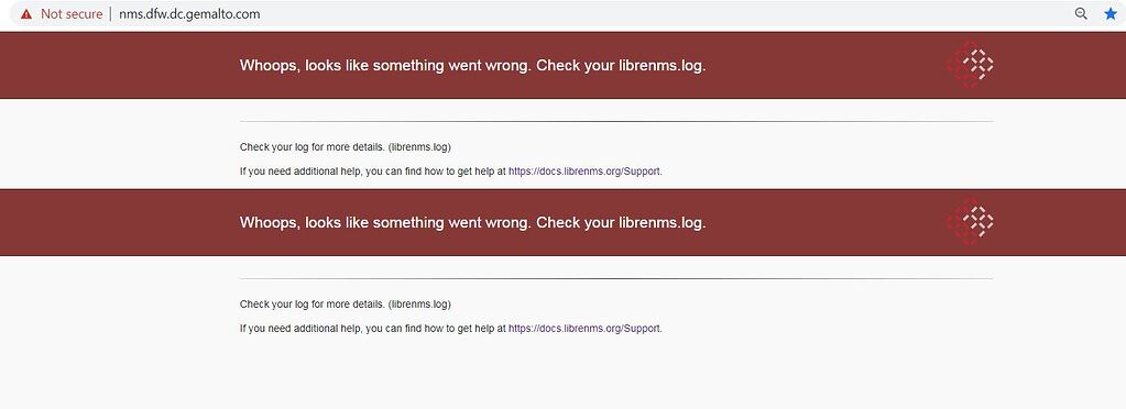 Issue During Login Help Librenms Community 