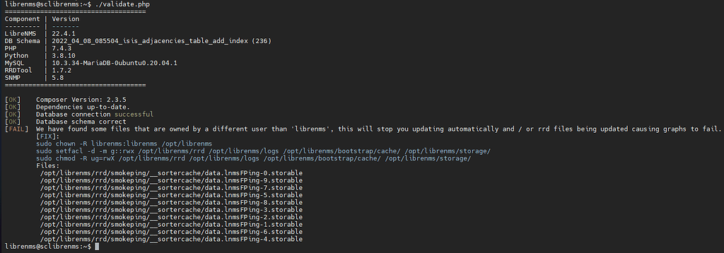Smokeping Error On Validate Help Librenms Community