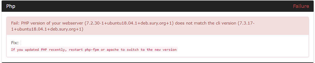 Validate failure after upate - Help - LibreNMS Community
