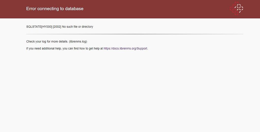 ¿Error connecting to database? - Help - LibreNMS Community