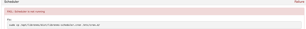 LibreNMS Docker Container Validate Error for Scheduler - Help - LibreNMS Community