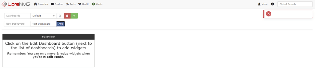 Blank Error Message Box? - Help - LibreNMS Community