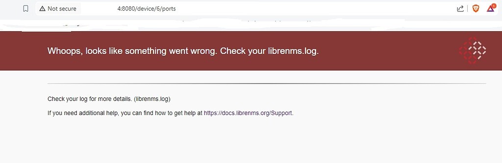 I cannot get port statistics for any device - Help - LibreNMS Community