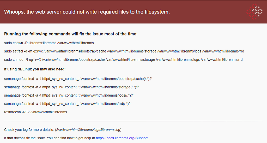 Can't connect to Web UI - Help - LibreNMS Community