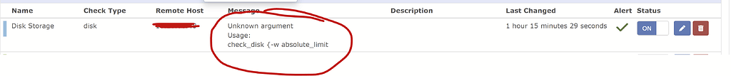 Getting disk storage status - using nagios plugin - Help - LibreNMS Community