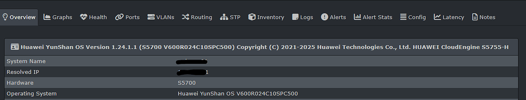 Huawei S5735 & S5755 - Neighbors tab missing (Standard LLDP-MIB vs ...