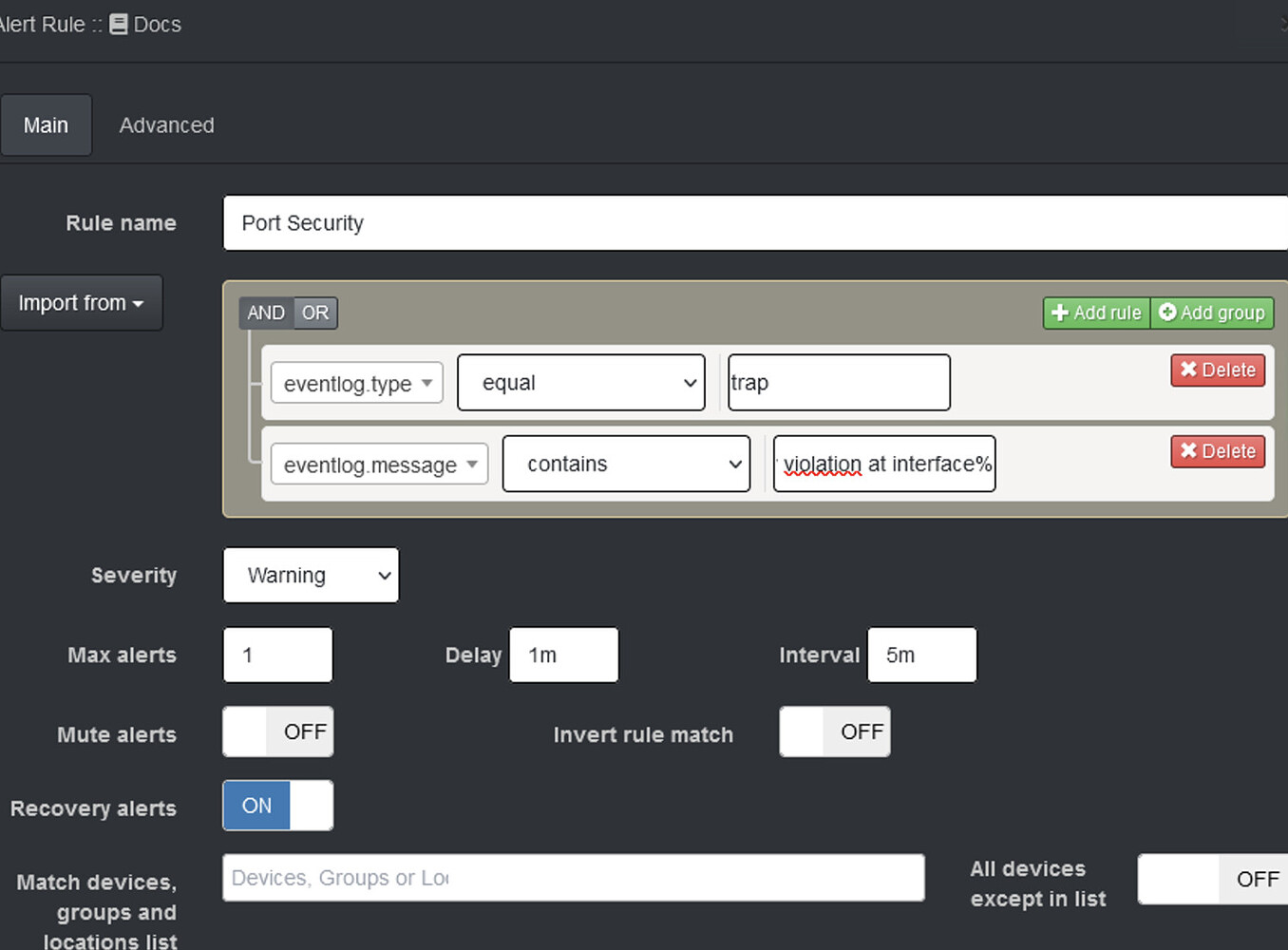 Port security recovery - Help - LibreNMS Community
