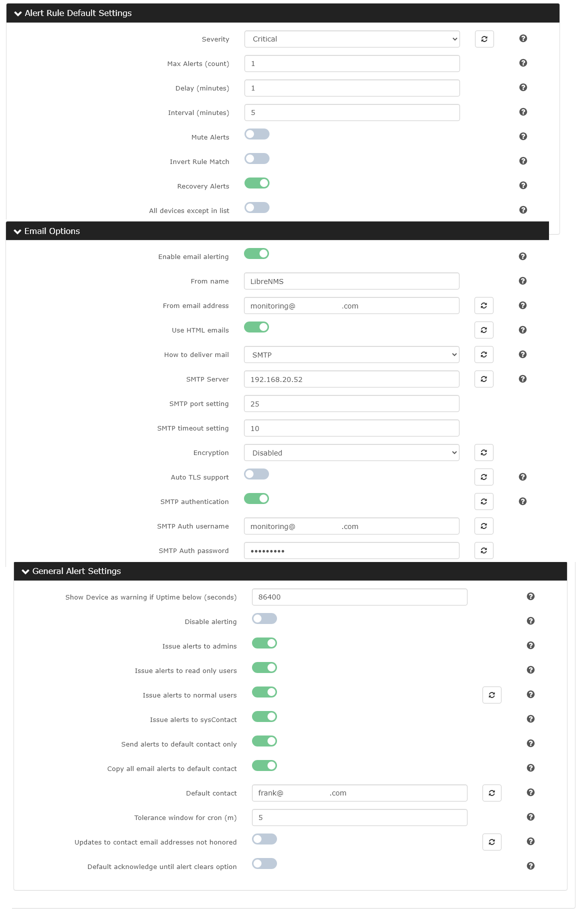Email Alert Not Working Help LibreNMS Community