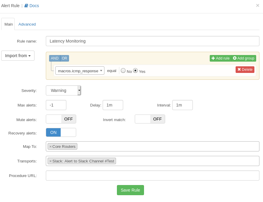 Alert Rule - Help - LibreNMS Community