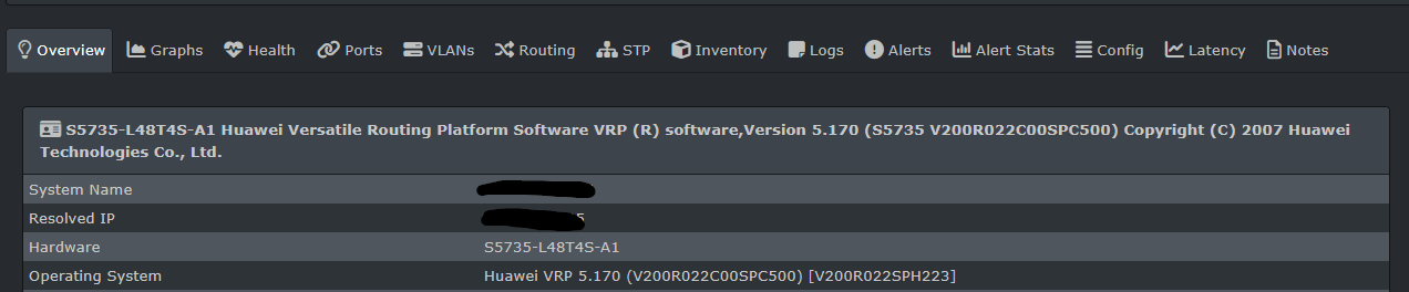 Huawei S5735 & S5755 - Neighbors tab missing (Standard LLDP-MIB vs ...