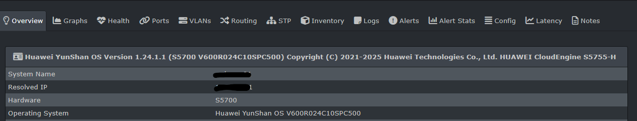 Huawei S5735 & S5755 - Neighbors tab missing (Standard LLDP-MIB vs ...